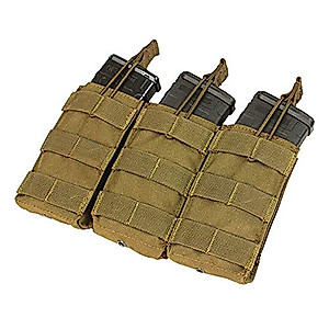 Condor Elite MA27-498 Triple M4/M16 Open-Top Mag Pouch Coyote Brown