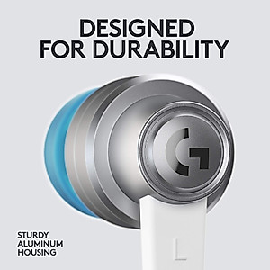 Logitech G333 VR Earphones for Oculus Quest 2 - Oculus Ready - Custom-length Cable and Straps - Dual Driver Audio Designed for Gaming - Durable Aluminum Housing - Low-Latency 3.5 mm Aux