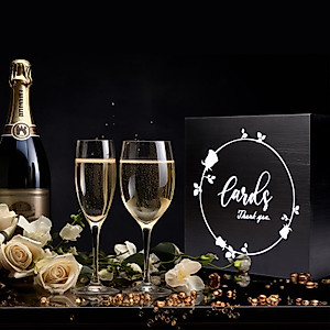 Wedding Card Box, Party Card Box with Handle, Rustic Wooden Envelope Box, For wedding celebration, birthday, graduation, baby shower blessing card storage