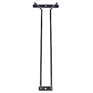 Dianoo 35CM Wine Glass Rack Under Cabinet Black, Wine Glass Holder Under Shelf, Stemware Rack, Glasses Storage Hanger For Bar Kitchen