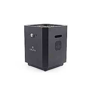 UKIAH The Note Plus - Deluxe Portable Gas Fire Pit with Patented 2.0 Beat to Music Sound System, Black (TK-1053-NP)