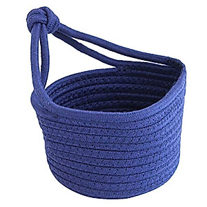 BESPORTBLE Hanging Basket: Wall Basket with Handles, Hanging Wall Basket for Storage, Small Baskets for Wall Decor, Hanging Woven Wall Basket