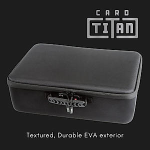 Card Titan Pro One Touch Card Holder with Zipper Lock - Trading Card Storage Box Fits 60 One Touch Magnetic Cases - Compatible with Project 2020 and Project 70 Sets - Great Trading Card Case