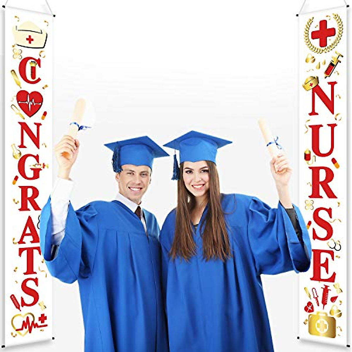 Nurse Graduation Banner Set - Celebrate RN Achievements | Blulu