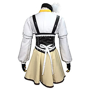 BoerMee Tomoe Mami Cosplay Costume Puella Magi Madoka Magica Cosplay Dress Anime Lolita Skirt Halloween (Tomoe Mami, S)