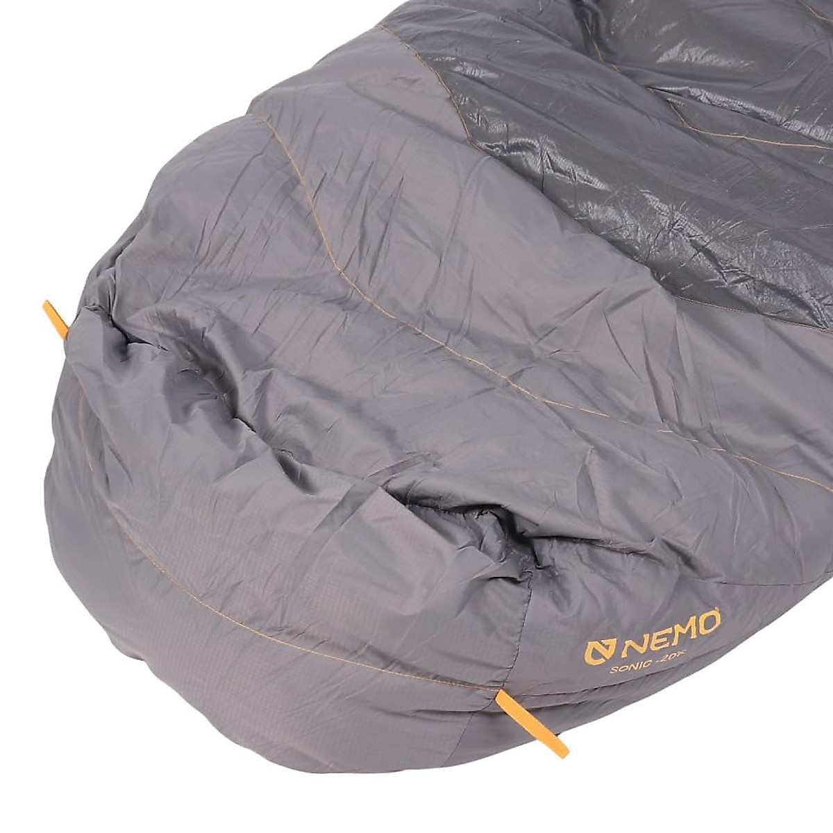 NEMO Sonic Down Mummy Sleeping Bag - Regular - Goodnight Gray/Torch