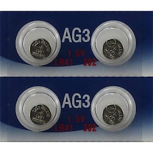 Powertron 4 AG3 / LR41 Replacement Batteries for Streamlight Nano Mini Flashlight