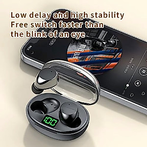 New Trending Electronics RGB Game TWS Headset Type-c Earphones Earbud & in-Ear Headphones for Game and Music (White)