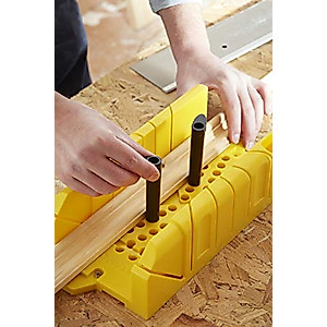 Stanley 1-20-600 Saw Storage Miter Box with Saw, Black