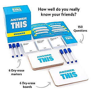 Answer This - Friends - How Well Do You Know Your Family & Friends? - Fun Party Card Game for Teens & Adults - Great Conversation Starter