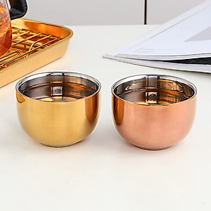 Buyer Star Stainless Steel Tea Cups, Espresso Cups, Double Wall Vacuum Insulated Mini Cups Set of 6