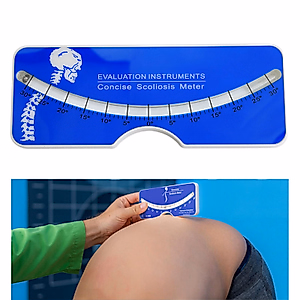 Csnbfiop Back And Spine Scoliosis Diagnosis Tools 0-30° Scoliosis Test Meter Measurement Tools Scoliometer For Adults Children