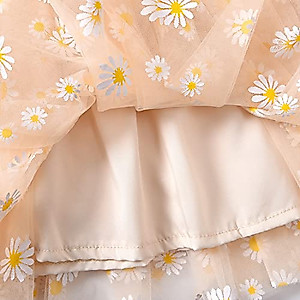 Baby Girl Tulle Dress 6-9 Months Yellow Tulle Princess Clothes with Headband