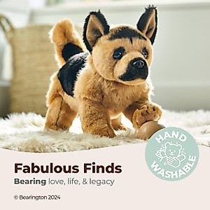 Bearington Chief The German Shepherd Stuffed Animal, 13 Inch Stuffed Dog