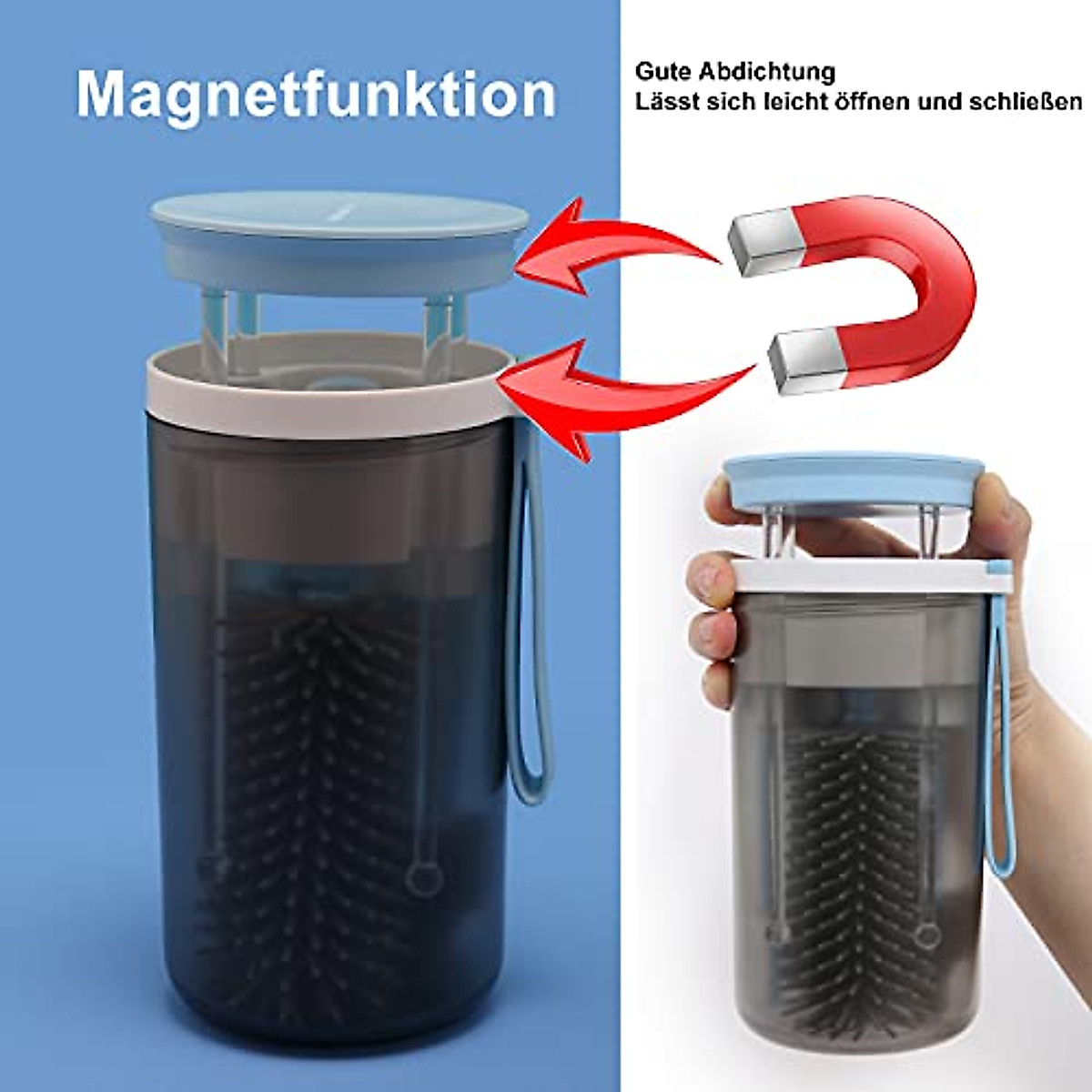 luluan Baby Bottle Brush Cleaning Kit with Drying Rack, Baby Bottles Silicone Brushes for Cleaning Baby Bottles, Bottle Cleaner Brush 6-Set for Cleaning Glass Bottles Plastic Bottles Metal Bottles