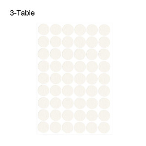 uxcell 3 Sheet/162Pcs Screw Hole Cover Stickers, 21mm Dia PVC Self Adhesive Covers Caps Dustproof for Wood Furniture Cabinet Shelf Wardrobe, Textured Warm White