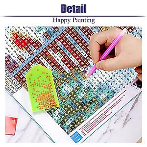 EIBEILI Diamond Painting Kits for Adults Mandala Peacock DIY 5D Diamond Art Kits for Beginners Full Drill Diamond Dots Crystal Craft Kits for Home Wall Art Bedroom Decor Gifts 11.8x11.8 inch
