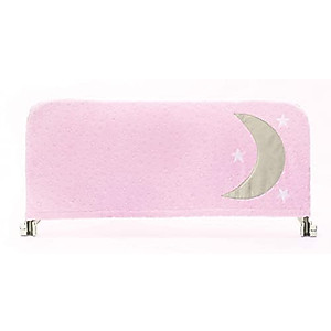 Cosie Covers Bed Rail for Toddlers, Toddler Bed Rail Guard for Kids, Extra Tall, Fits Twin, Full, Queen and King - Extra Long 54" Pink