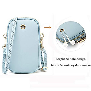 Techcircle Small Crossbody Purse for Girls, PU Leather Cell Phone Wallet Shoulder Bag with Removable Strap for iPhone 12/11/10/8/7, Galaxy Note8/Note9/S9+/S10+/S20 FE, LG Stylo 4/G8/G7/V50, Pink