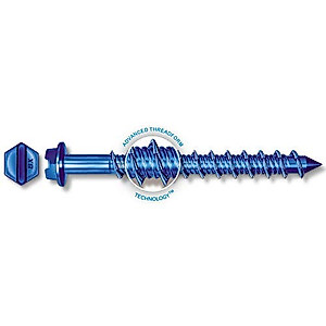ITW Tapcon 24340-1/4" x 3-3/4" Concrete Anchor - Hex Head - Made In USA - Pkg of 75 (24340)