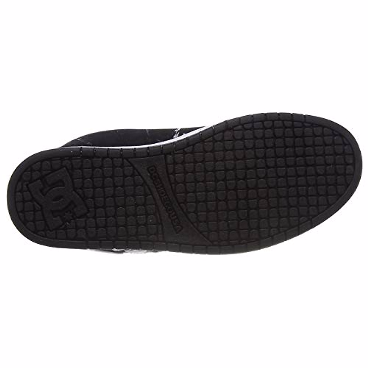 DC Men's Court Graffik Casual Low Top Skate Shoe Sneaker Skateboarding, Black, 11.5