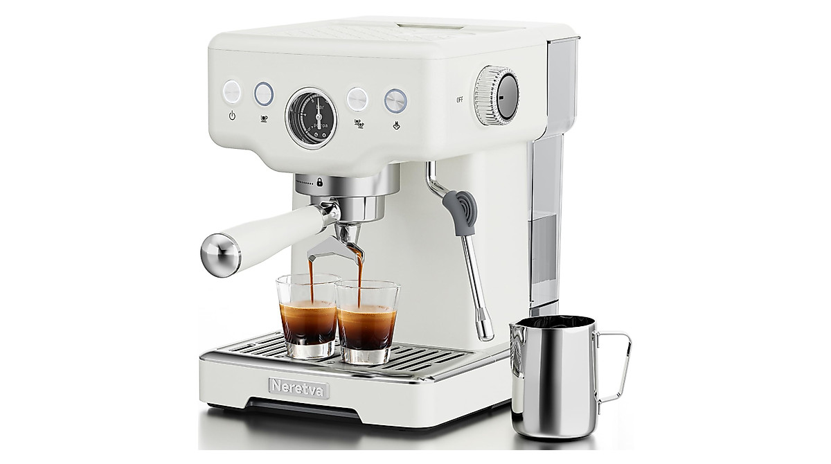 Neretva 15Bar Espresso Machine - Professional Coffee & Latte Maker