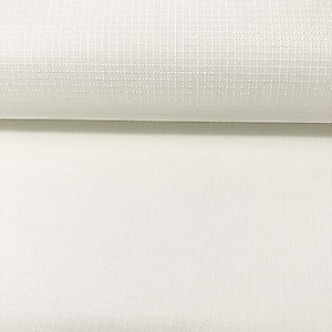 Ottertex Polyester Ripstop Fabric PU Coated 200 Denier 8.7oz 59/61" Wide Waterproof Tent Water Repellent Dustproof Airtight Inflatable Flag Tarp Cover Excellent Fabric for Kites (1 Yard, Off White)