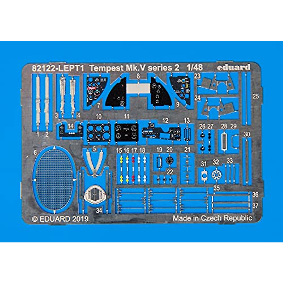 Eduard EDK82122 Kits 1:48 Profipack-Tempest Mk.V Series 2 WWII Model, Various