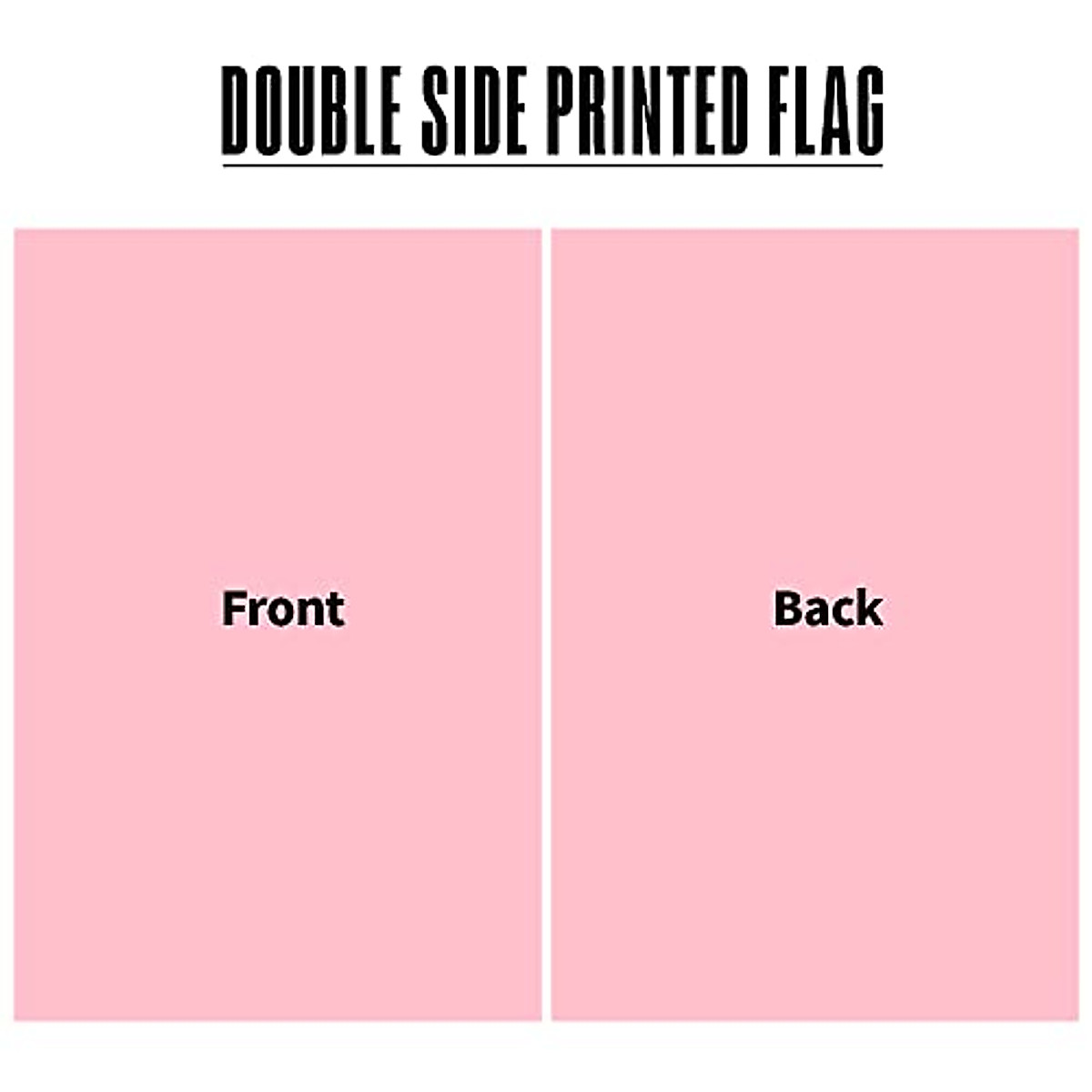 Solid Pink Garden Flag Polyester Double Side 3 Ply Plain Pink Flag For DIY Painting 12×18 Inch (Pink)