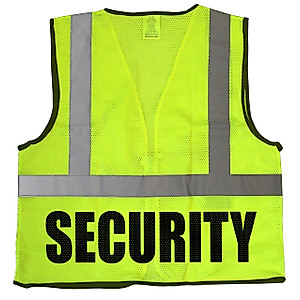 Conspiracy Tee Security Guard mesh Vest, Event Security Vest, mall, School, Safety, Bouncer