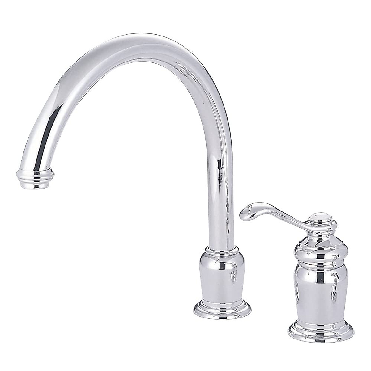 Kingston Brass KS7821TLLS Templeton Single Handle HIGH SPOUT Kitchen Faucet without Sprayer, Polished Chrome