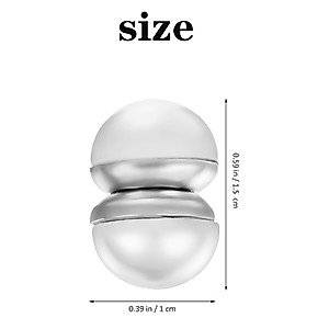 24 Sets Veil Weights Wedding Magnetic Pearls, Elegant Wedding Dress Weights for Wind Double Sided Artificial Pearls Multi Use Hijab Magnetic Pins for Bride Wedding Veil Accessories