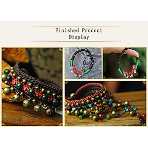 YZSFIRM 1mm 175 Yards Waxed Cord for Jewelry Making,Dark Blue Polyester Beading Thread for Braiding Bracelets and Necklaces Crafts