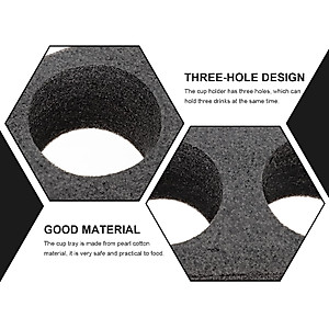 DOITOOL 2pcs Milk Tea Drink Cup Holder Cup Tray Milk Tea Tray Auto Glass Tools Glass Coffee Mugs Foam Bottle Holder Cup Holder Multi-Hole Cup Holder Drink Packing Carrier Drinks