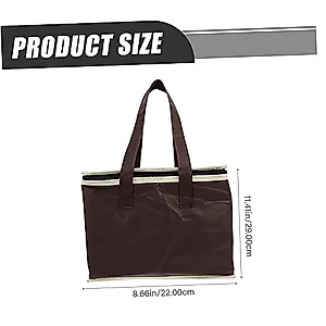 NAMOARLY Aluminum Insulation Pizza Thermal Takeaway Pizza Little Food Cooler Pizza Warmer Insulated Food Storage Non-woven Fabric Coffee