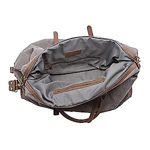 Sweetbriar Vintage Canvas Duffle Bag - Classic Weekender Travel Duffel