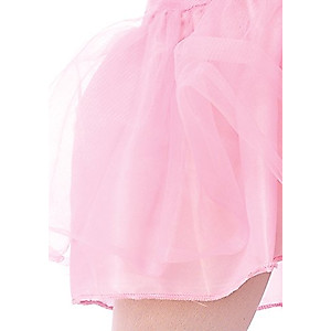 Leg Avenue Domo Tutu Dress & Print Leg Warmers (2 Piece), Pink, Small