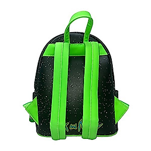 Loungefly Rick and Morty Glow in the Dark Womens Double Strap Shoulder Bag Purse