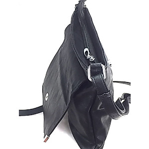 Zzfab Rhinestone Sparkle Top Bling Cross Body Bag Black