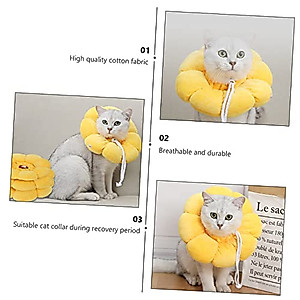 DOITOOL 3pcs Elizabeth Circle Surgery Protective Collar Cat Cone Collar Soft Cat Recovery Neck Cone Puppy Collars for Small Puppies Puppy Cone Puppies Collars Kitten Cat Headgear Pp Cotton