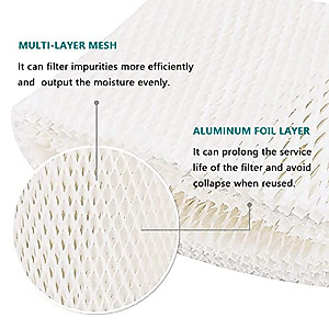 Horyliin 4 Pack Humidifier Filters Replacement for Vicks Kaz WF2 Cool Mist Filters Kaz3020 Vicks V3100 V3500 V3500N V3600 V3800 V3850 V3900 VEV320 and Honeywell HCM-300T HCM-315T HCM-350