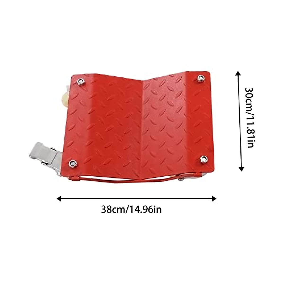 WOHAIPA Wheel Dolly Car Tire Stakes Set 4 Pack Red Heavy Duty 6800lbs Total Capacity 14x11inch for Tow or Vehicle Storage Furniture Movers