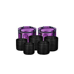 KVKA 7-12 inch Crystal Singing Bowls Set of 7 pcs Quartz Frosted Singing Bowls For Sound Healing with 2 PCS Travel Carry Case Bag (7-12inch, Random frequency)