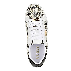 GUESS Women's RENZY Sneaker, Black 007, 6.5