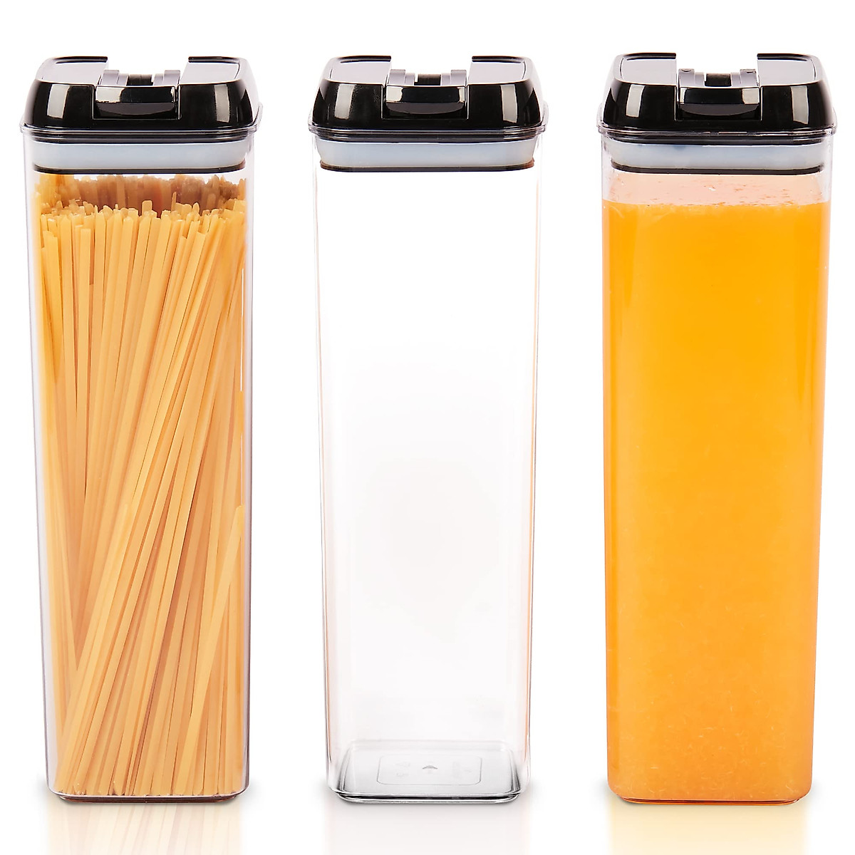 RedWoodBest Airtight Food Storage Containers Durable Food Containers to Keep Food Fresh – Tidy Your Kitchen Using Our Pantry Storage – Airtight Containers for Organizing - 3pc set