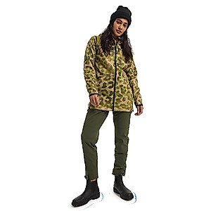 Burton Women's Standard Crown Weatherproof Long Full-Zip Fleece, Felidae, Medium