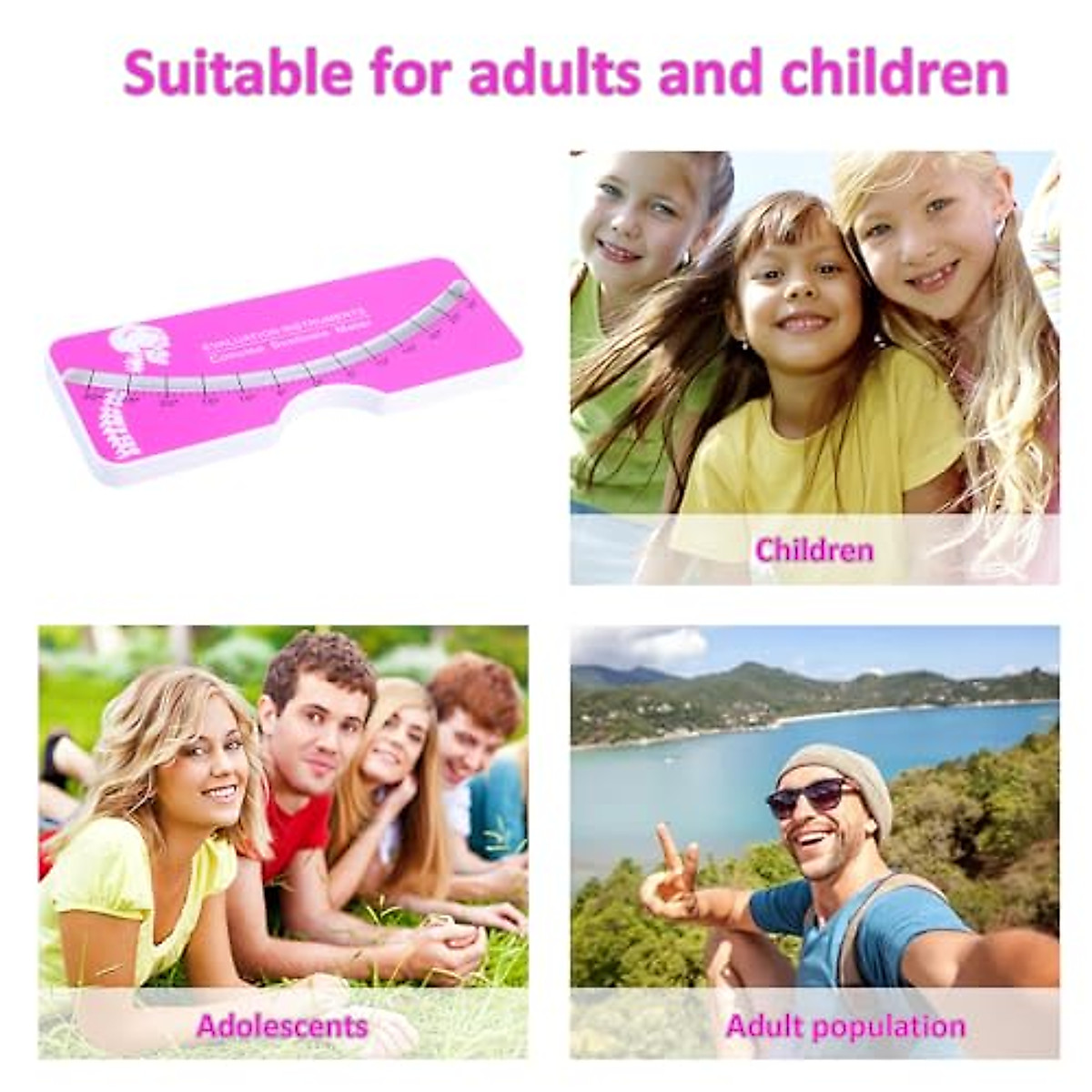 lazyfun Scoliosis Test Meter Medical Evaluation Adults and Child Scoliosis Testing Measuring Meter Scoliometer