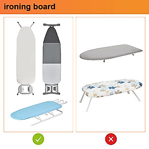 TJ.MOREE Ironing Board Holder Wall Mount - Laundry Room Iron and Ironing Board Hanger Laundry Room Decor Organization and Storage (T&V Shaped)