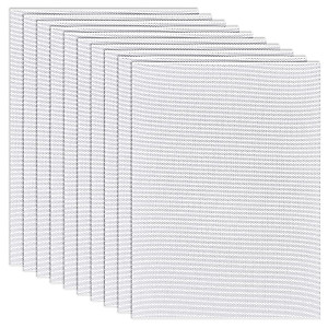 10 Pcs Fursuit Eye Mesh Plastic Canvas Sheets 0.5mm White Eye Mesh for Mask 0.5mm Waterproof Printable PVC Mesh for Mask Eyes Furries Cosplay Props Sculpting Fursuits Decor Craft Making 30x20cm