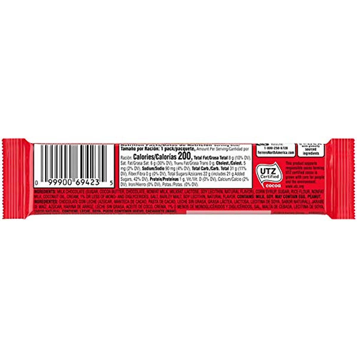 100 Grand Milk Chocolate Candy Bars, Full Size Bulk Individually Wrapped Ferrero Candy, Pack of 36